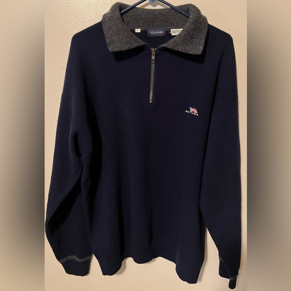 Gant | Sweaters | Gant 0 Lambs Wool Half Zip Mens Sweater | Poshmark